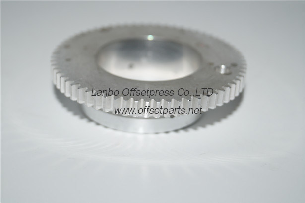 high quality gear 64 tooth OD 66 x ID 36 x H 5.5 ,OD 45 , 5 holes